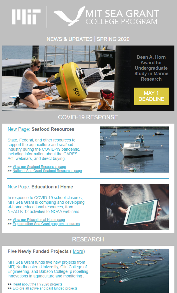 Newsletter – MIT Sea Grant