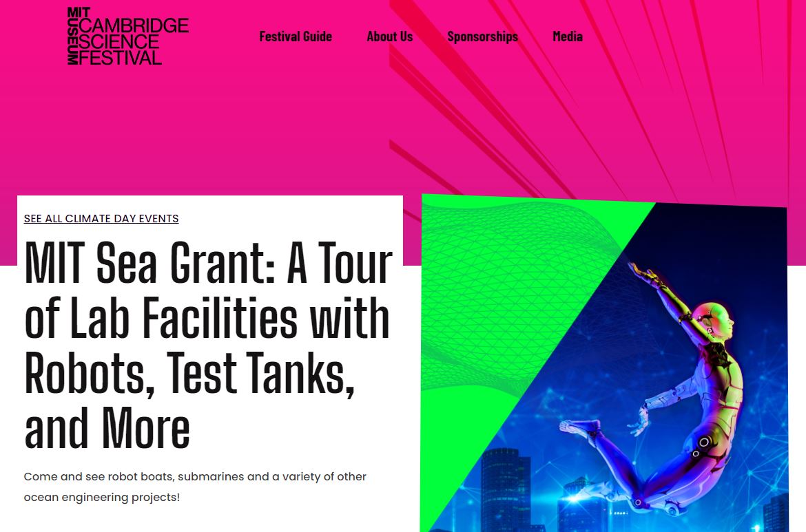 Visit MIT Sea Grant October 3 at the Cambridge Science Festival - MIT ...