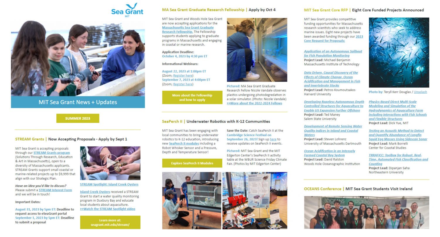 Newsletter - MIT Sea Grant